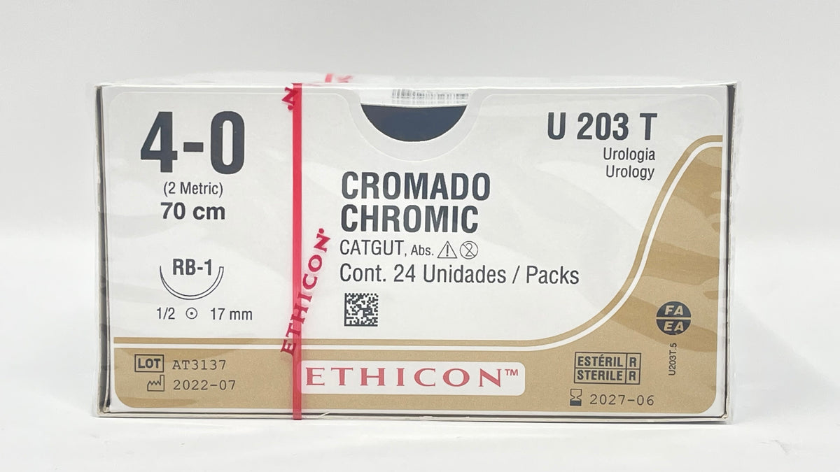 CATGUT CROMICO 4-0 RB-1 U203T – DICOSA S.A.