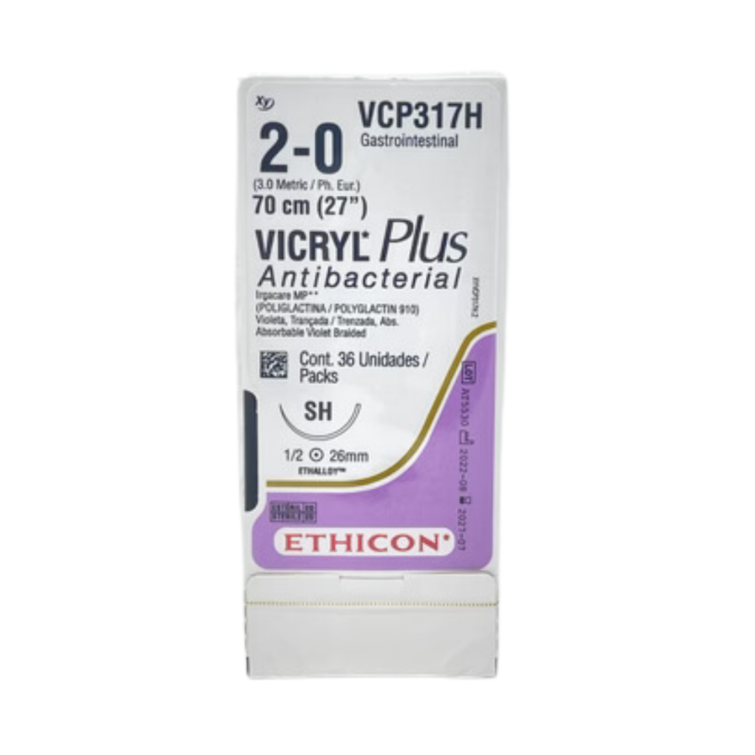 VICRYL PLUS 2-0 SH 70 CM XYVCP317H ETHICON – DICOSA S.A.