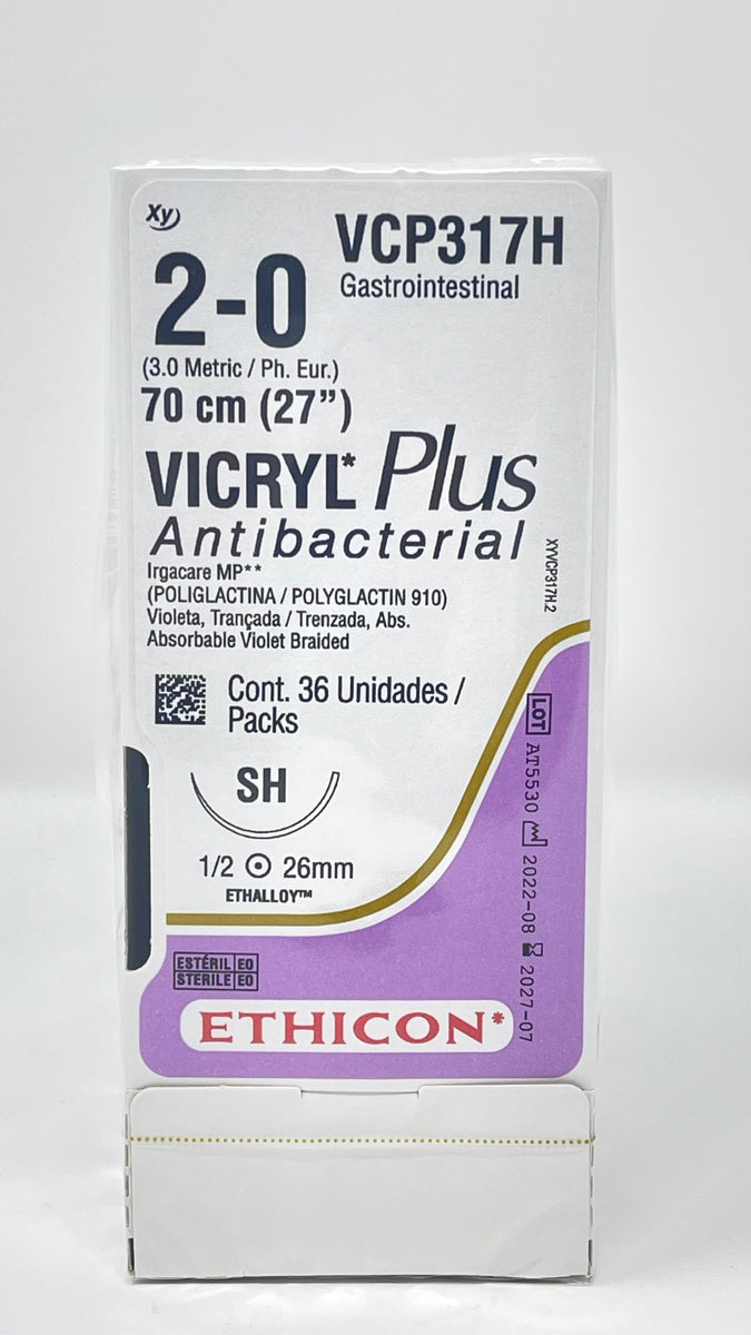 VICRYL PLUS 2-0 SH 70 CM XYVCP317H ETHICON – DICOSA S.A.